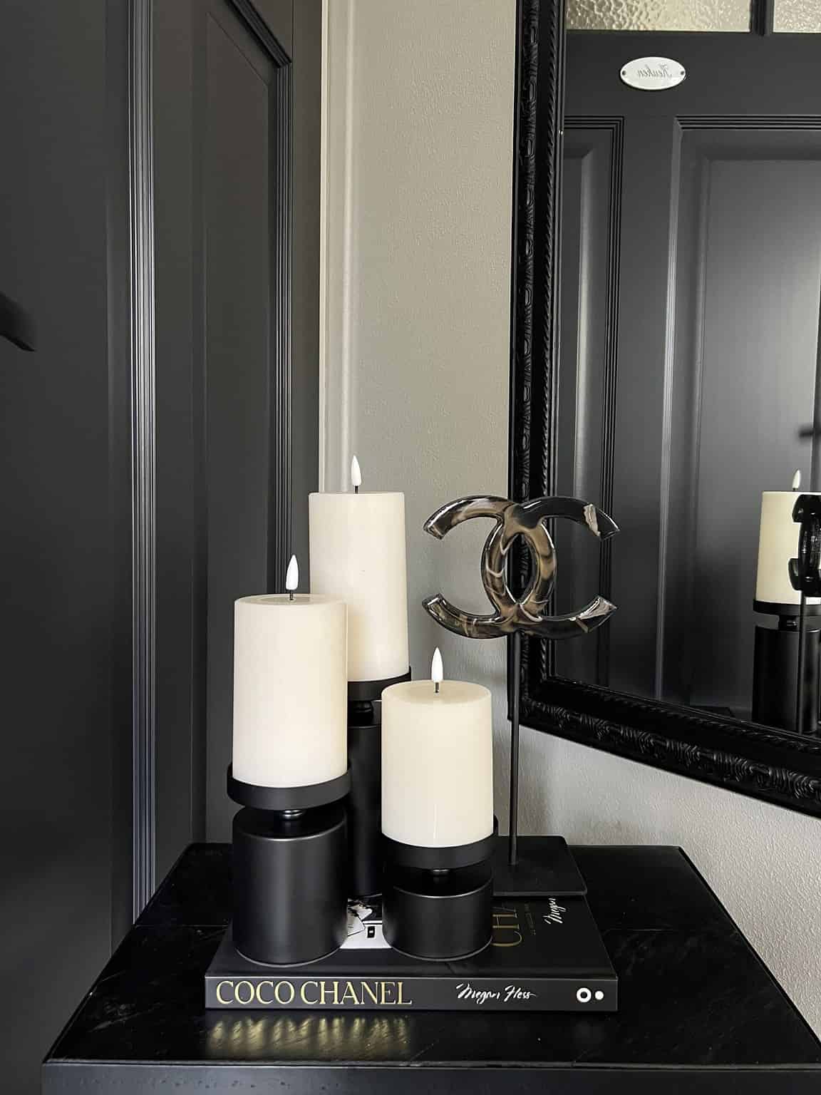 Set van 3 | Kandelaars | Meril | Zwart - Industrialwood