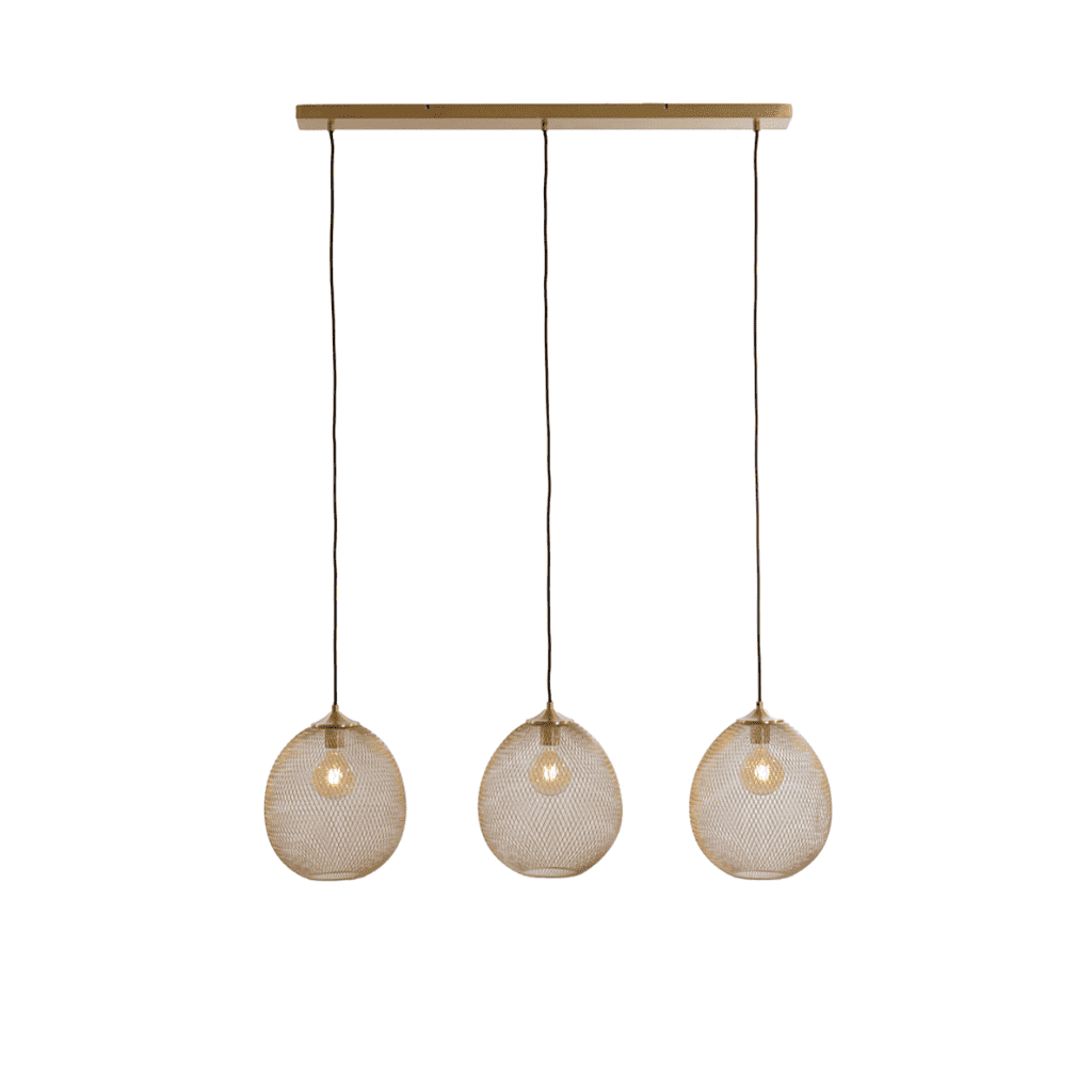 Hanglamp 3 lampen | Moroc | Light&Living | Goud | 104x30x34 cm ...