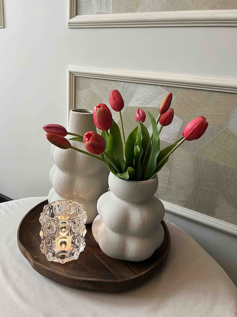Zijden Tulpen | Silk | 5 bloemen | Fuchsia Roze - Industrialwood