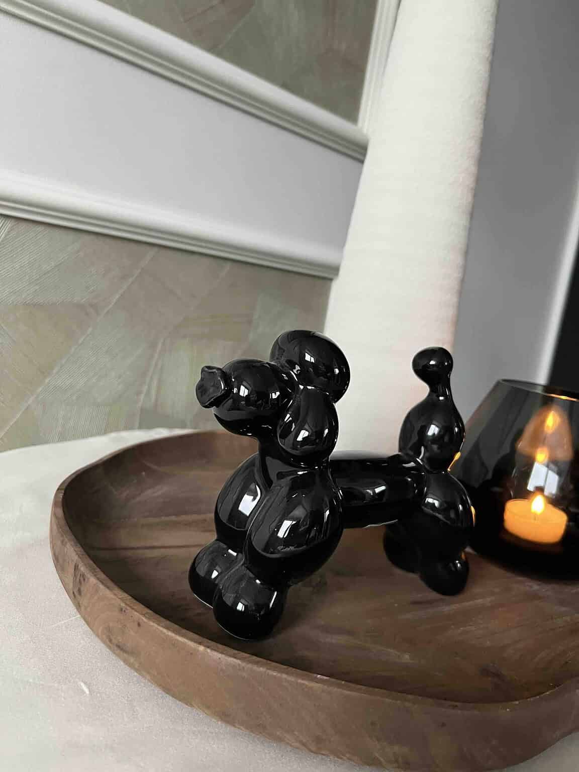 Ballon Hond | Poedel | Zwart | S - Industrialwood