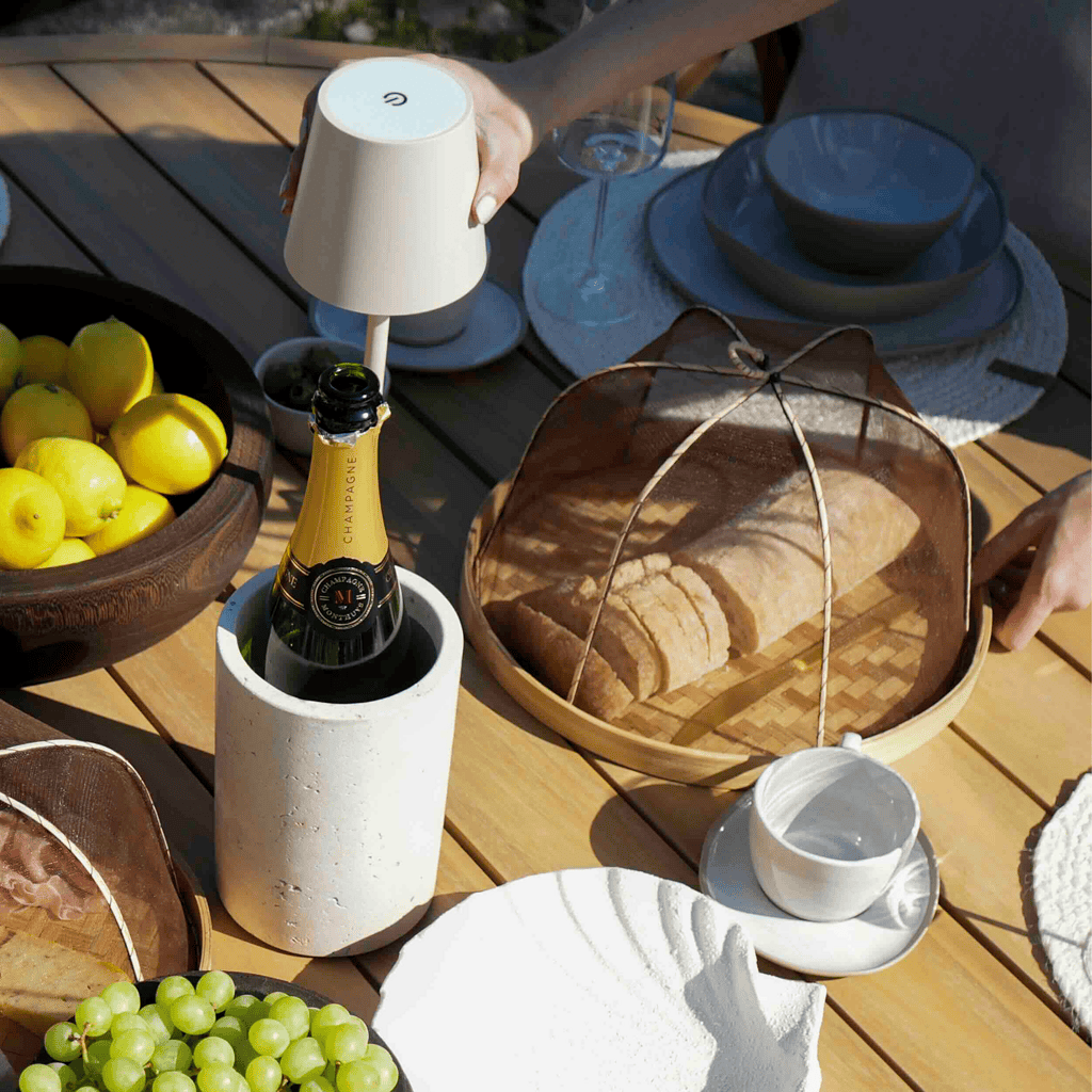 LED Tafellamp | Dimbaar | Beige - Industrialwood